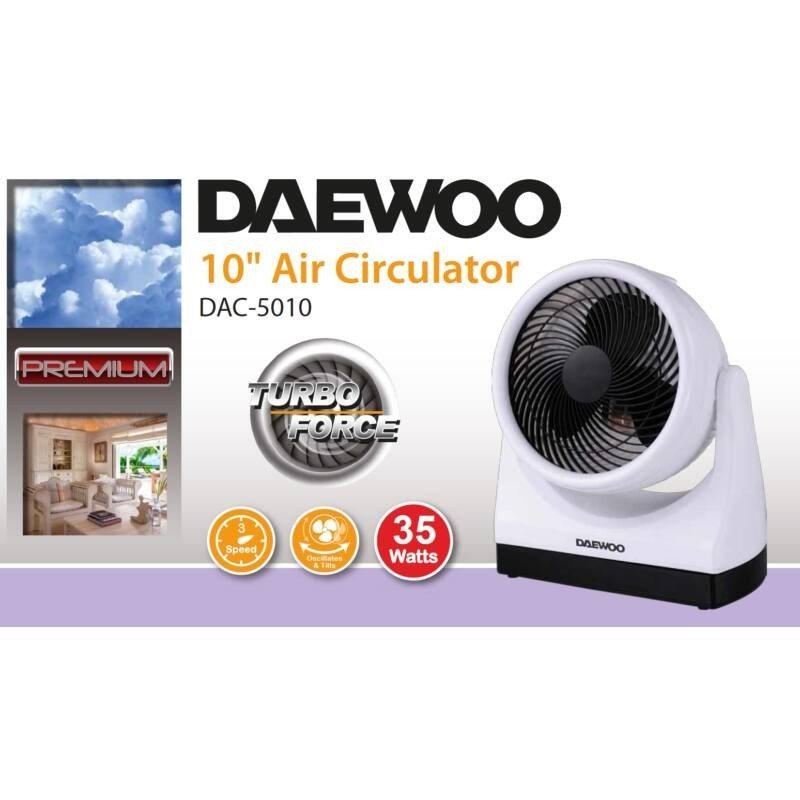 Daewoo nagy teljesitményű ventilátor, levegő keringető 35 W DAC-5010 ...