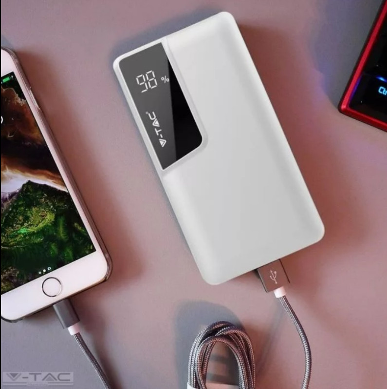V-tac power bank digitális kijelzővel (10000 MAH) - dropcat